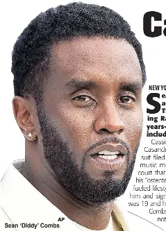 Cassie accuses Diddy of rape in lawsuit - PressReader