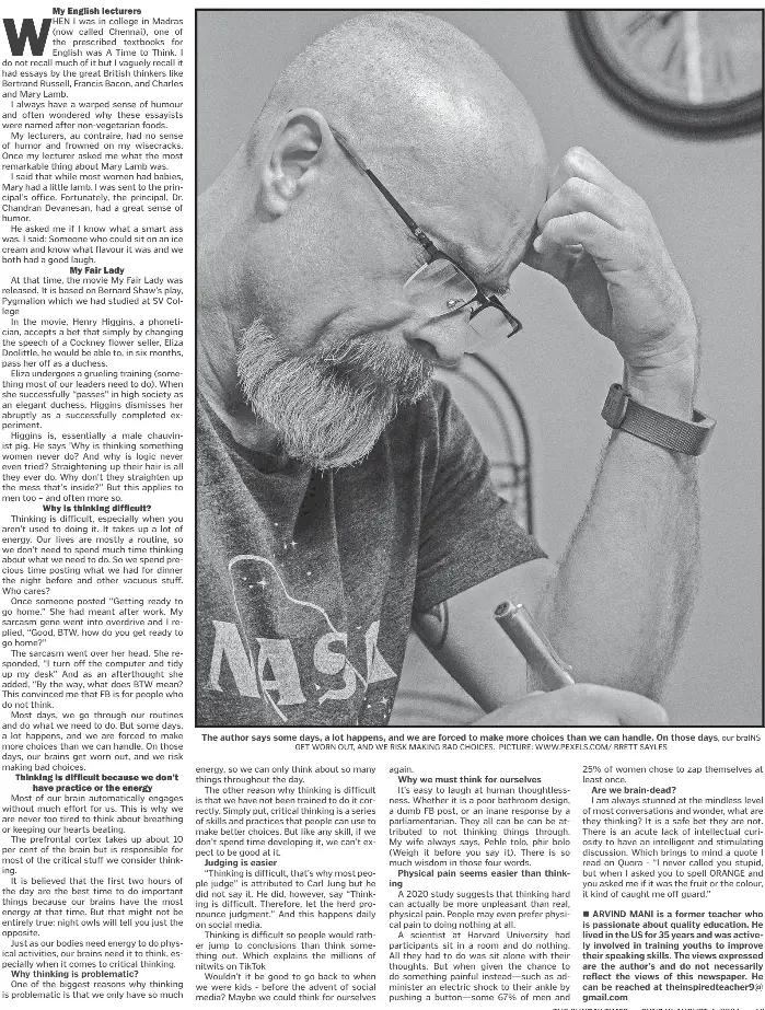 A time to think - PressReader