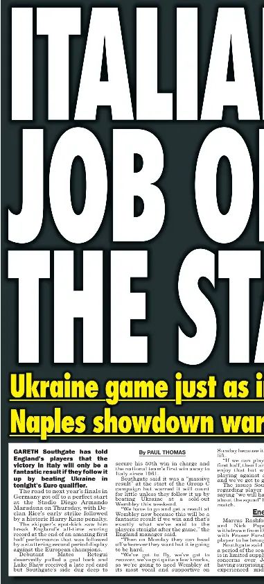 ITALIAN JOB ONLY THE START - PressReader