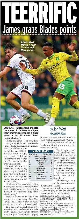 TEERRIFIC James grabs Blades points - PressReader