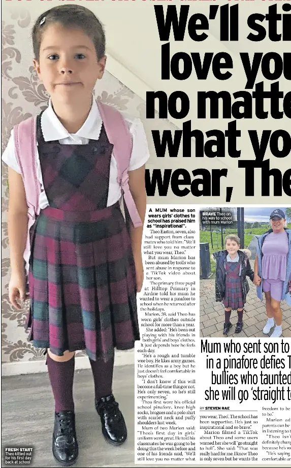 We’ll still love you no matter what you wear, Theo - PressReader