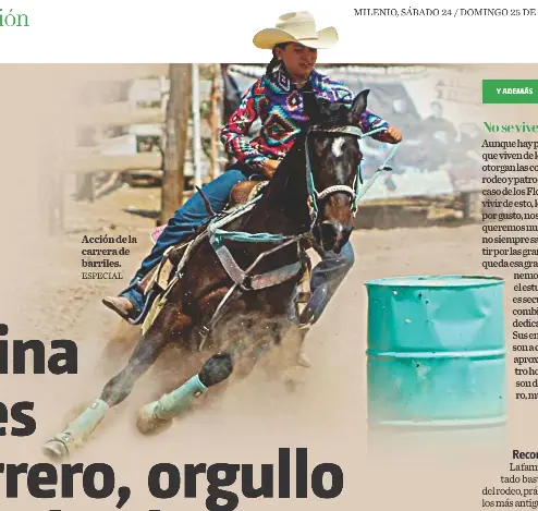 Cristina Flores Guerrero, orgullo del rodeo lagunero - PressReader