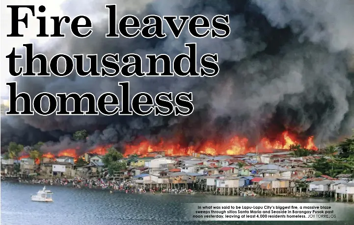 Fire leaves thousands homeless - PressReader