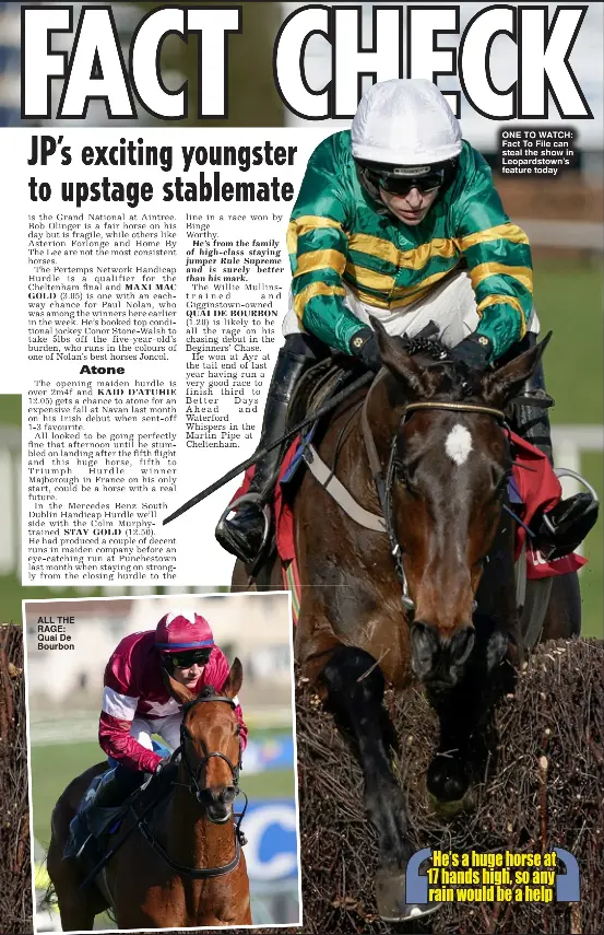 JP’S EXCITING YOUNGSTER TO UPSTAGE STABLEMATE - PressReader