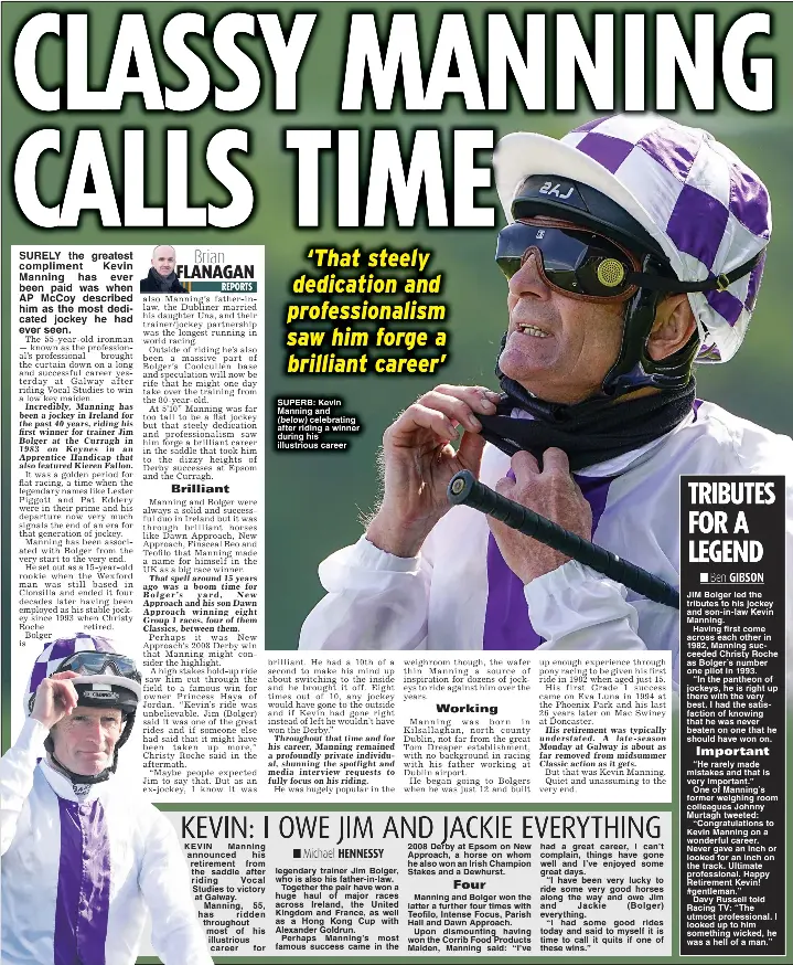 CLASSY MANNING CALLS TIME - PressReader