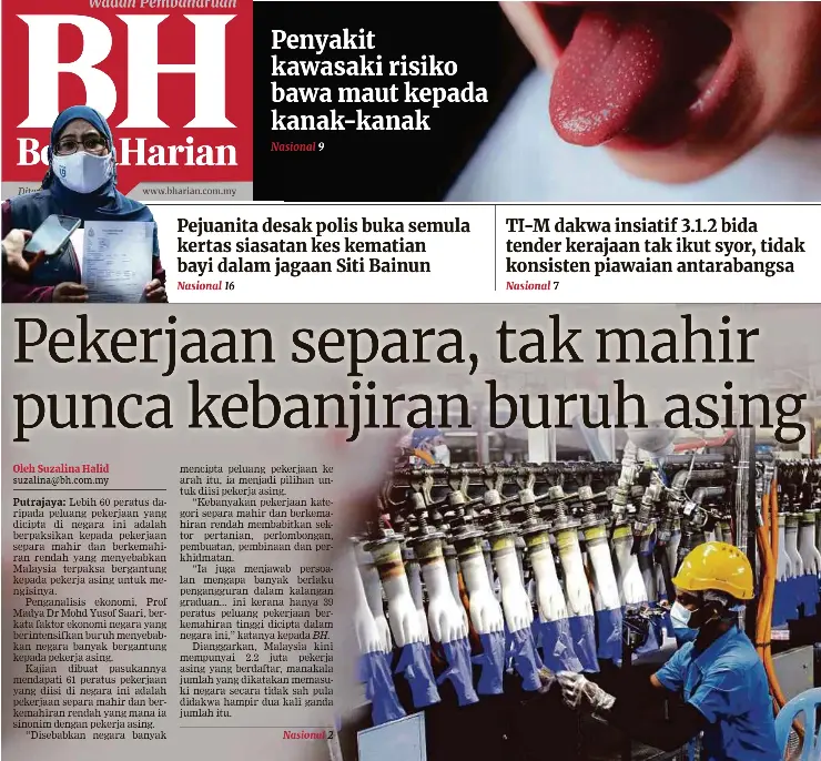 Pekerjaan separa, tak mahir punca kebanjiran buruh asing - PressReader