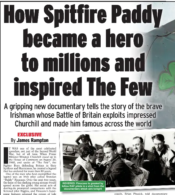 How Spitfire Paddy became a hero to millions and inspired The Few ...