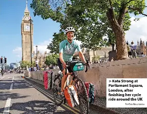 Cyclist Kate completes UK tour on bamboo bike - PressReader