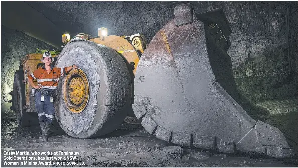 Digging deep and aiming high: Casey’s Women in Mining award - PressReader