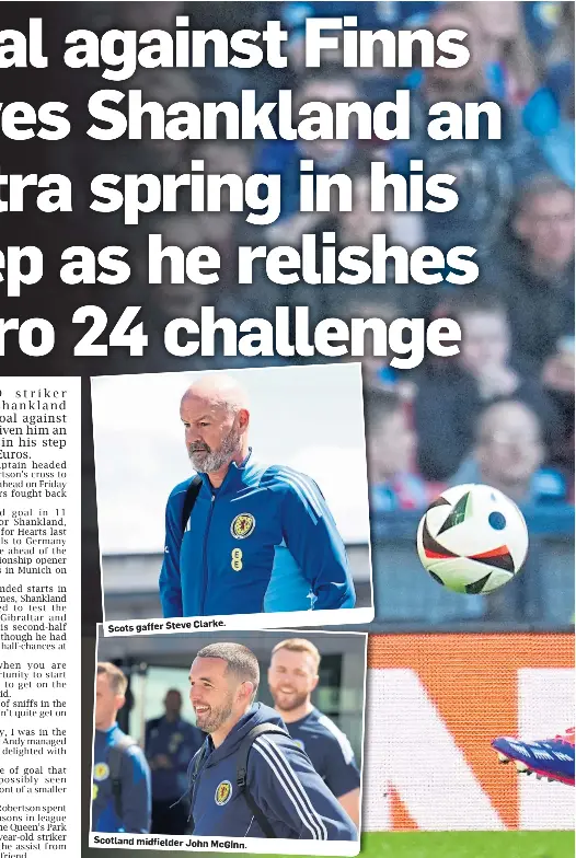 Goal against Finns gives Shankland an extra spring in his step as he relishes Euro 24 challenge ...