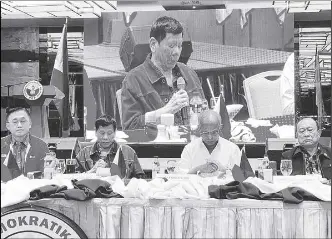 Duterte in Manila to convene PDP-laban - PressReader