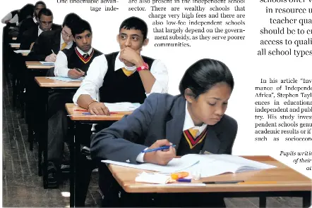 Do independen­t schools really outperform public schools? - PressReader