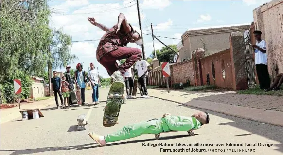 Orange Farm teens turn skateboard­ing into art - PressReader