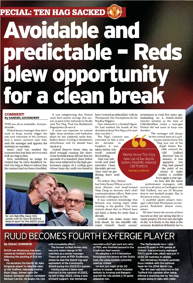 RUUD BECOMES FOURTH EX-FERGIE PLAYER - PressReader