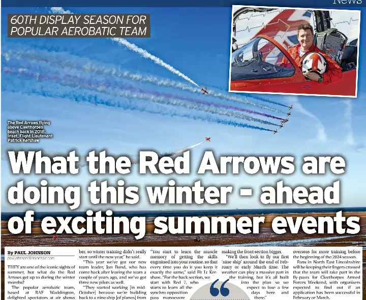 What the Red Arrows are doing this winter - ahead of exciting summer ...