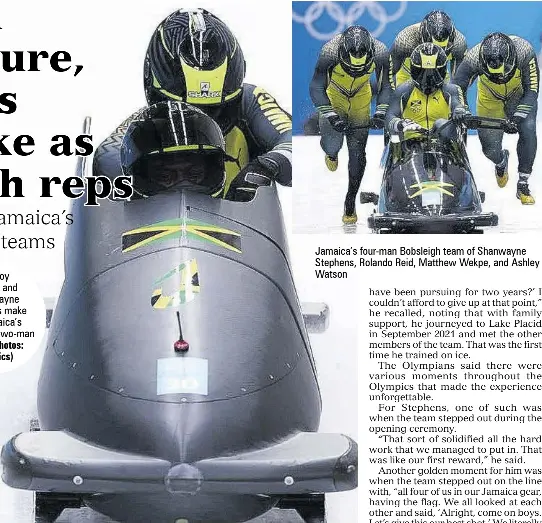 The pain they endure, sacrifices they make as bobsleigh reps - PressReader