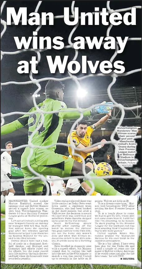 Man United wins away at Wolves - PressReader
