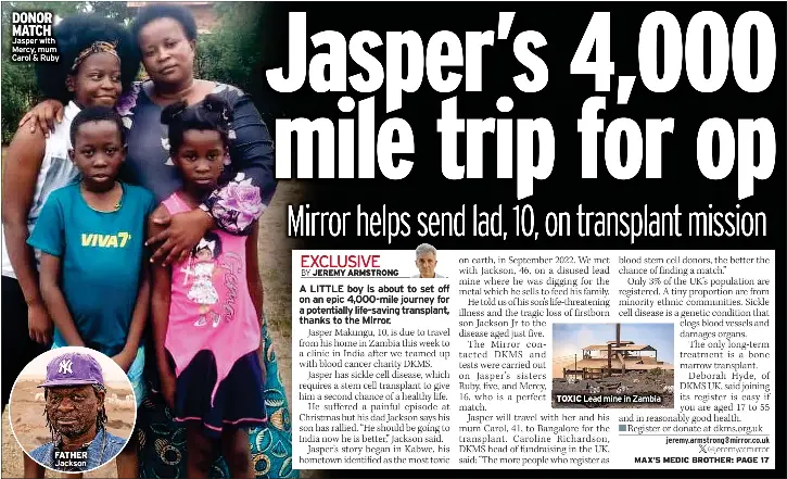 Jasper’s 4,000 mile trip for op - PressReader