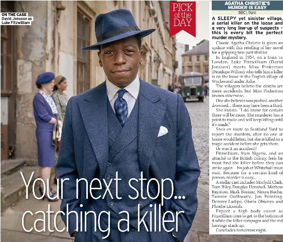 Your next stop... catching a killer - PressReader