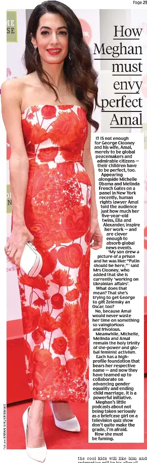 How Meghan must envy perfect Amal - PressReader