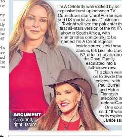 Countdown to I’m A Celeb all-stars bust-up - PressReader