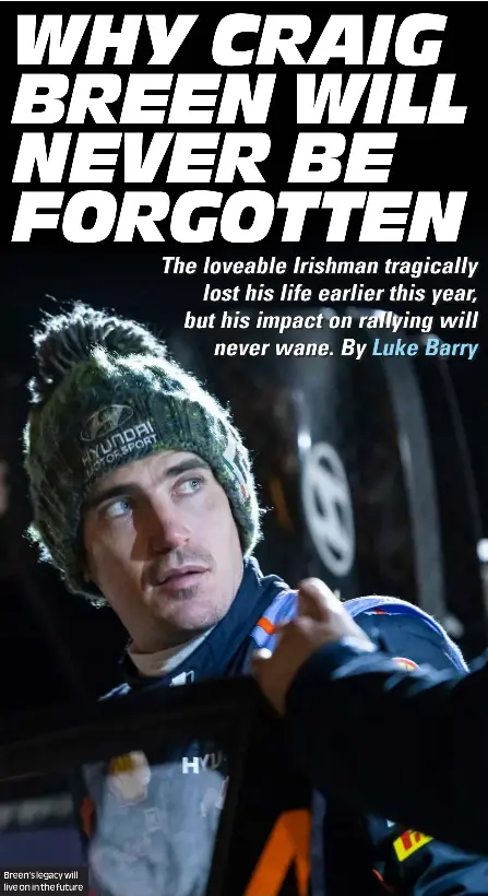 WHY CRAIG BREEN WILL NEVER BE FORGOTTEN - PressReader