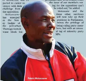 Motaosane amongst four survivors of BDP’s deadly crash - PressReader