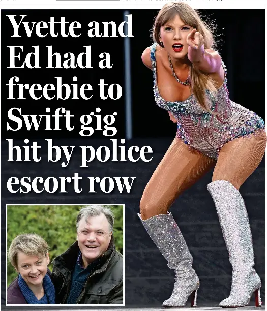 Yvette and Ed had a freebie to Swift gig hit by police escort row - PressReader