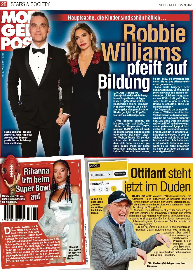 Robbie Williams pfeift auf Bildung - PressReader