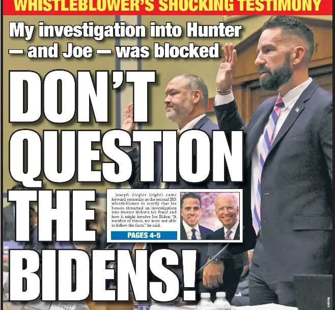 DON’T QUESTION THE BIDENS! - PressReader