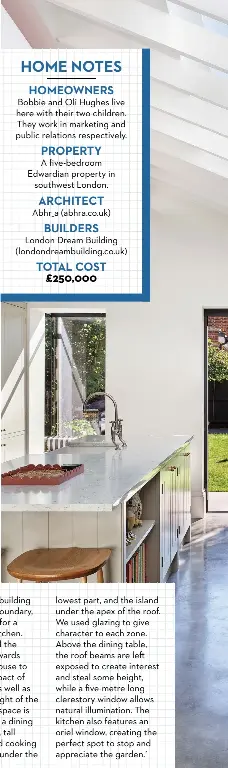 The original kitchen was cramped, disconnect­ed from the rest of the house with no direct access ...