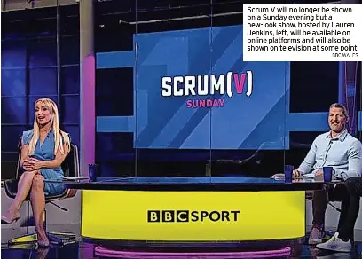 Sunday Scrum V show scrapped from TV listings - PressReader