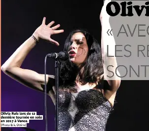 Olivia Ruiz : « AVEC LE PUBLIC, LES RETROUVAIL­LES SONT BELLES » - PressReader