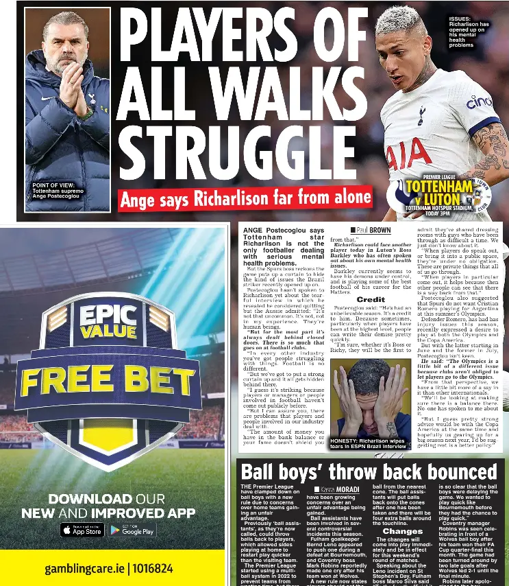 PLAYERS OF ALL WALKS STRUGGLE - PressReader