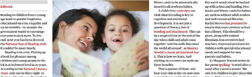 The Guardian view on the National Year of Reading 2026: time to start a ...