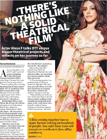 LIKE NOTHING SOLID A THEATRICAL FILM’ - PressReader