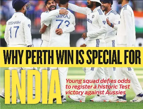 WHY PERTH WIN IS SPECIAL FOR INDIA - PressReader