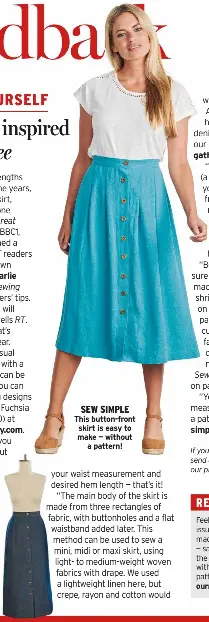 Make a skirt inspired by Sewing Bee - PressReader