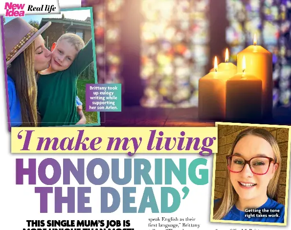 ‘I make my living HONOURING THE DEAD’ - PressReader