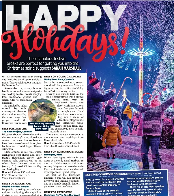 These fabulous festive breaks are perfect for getting you into the Christmas spirit, suggests ...