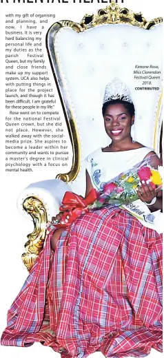 KIMONE ROSE: MISS CLARENDON FESTIVAL QUEEN FIGHTS FOR MENTAL HEALTH ...