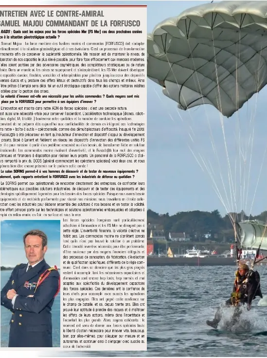 ENTRETIEN AVEC LE CONTRE-AMIRAL SAMUEL MAJOU COMMANDANT DE LA FORFUSCO ...