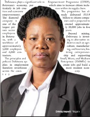 Biodiversi­ty, water conservati­on, equity: Debswana and sustainabi­lity - PressReader