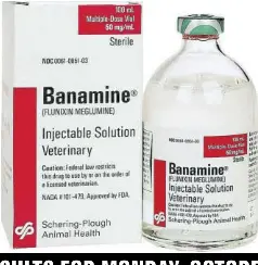 Merck issues recall of Banamine due to presence of particulat­e matter ...