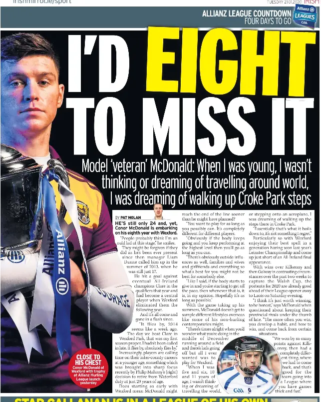 STAR CALLANAN IS IN A LEAGUE OF HIS OWN - PressReader