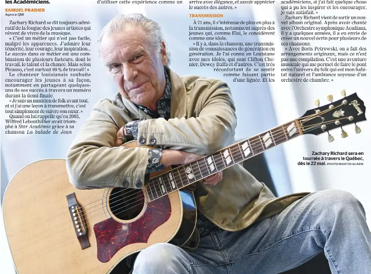 Les leçons de Zachary Richard - PressReader