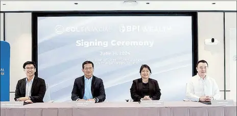 BPI Wealth ties up with COL Financial - PressReader