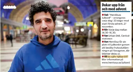 Han fixar julbord åt hemlösa – i 33 dagar - PressReader