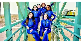 Blue Origin launches female celebrity crew into space - PressReader