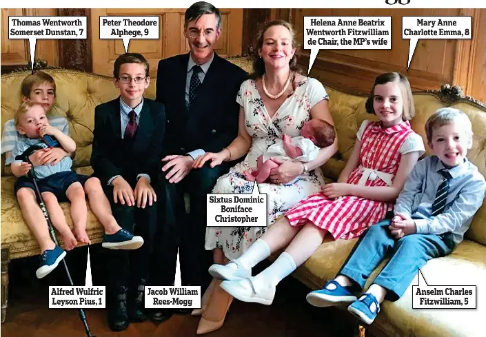 And Sixtus makes six: The Rees-Mogg brood - PressReader